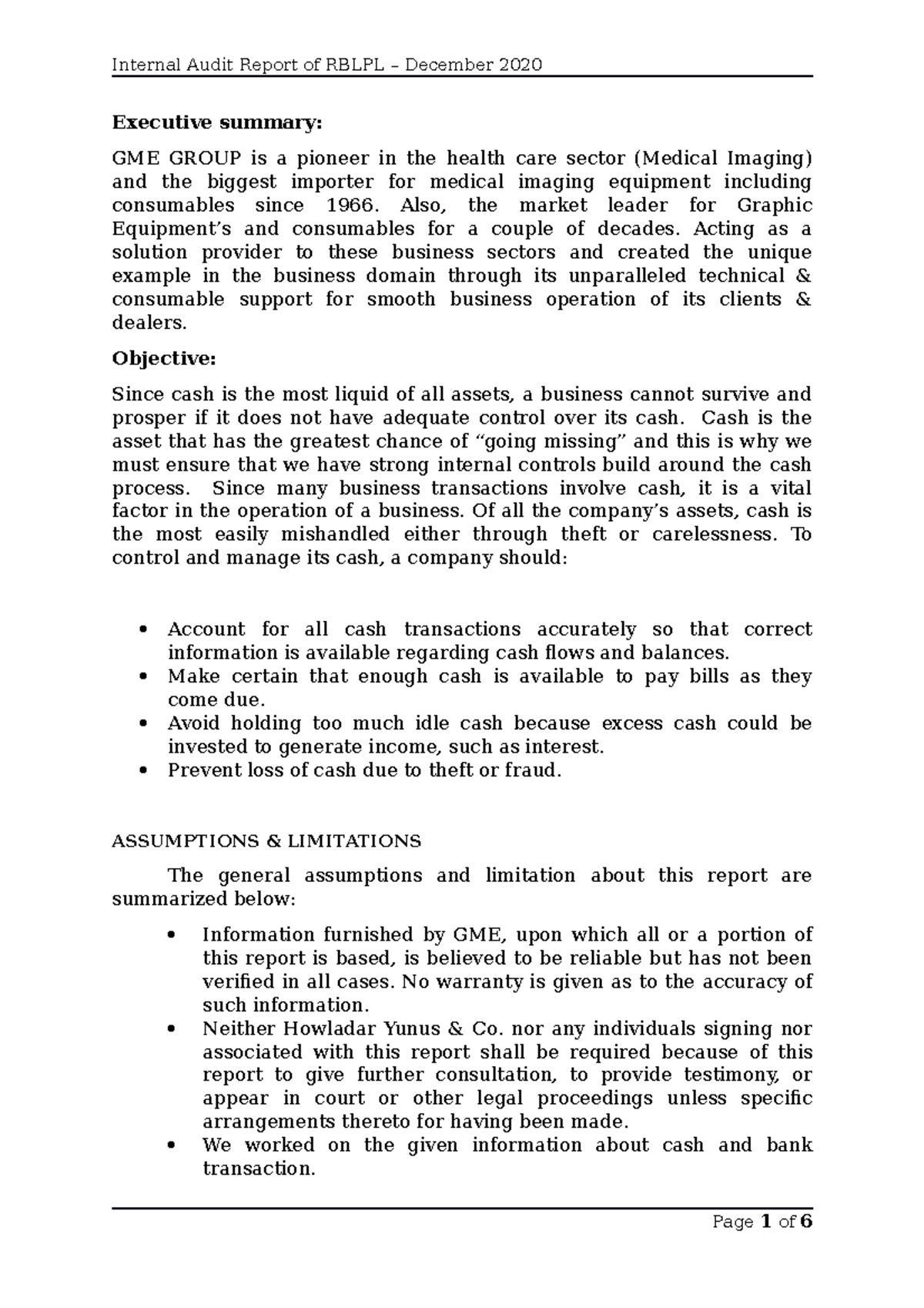 Cash Collection Process - Executive summary: GME GROUP is a pioneer in ...