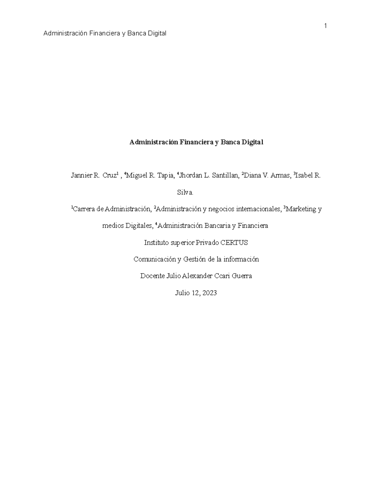 Administración Financiera y Banca Digital(Normas APA) - Administración Financiera y Banca ...