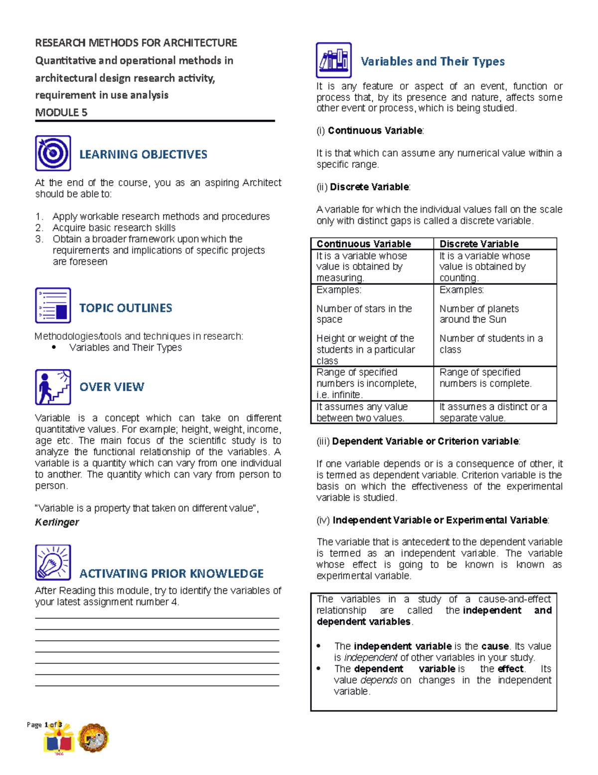 Research Methods for Architecture Module 5 - RESEARCH METHODS FOR ...
