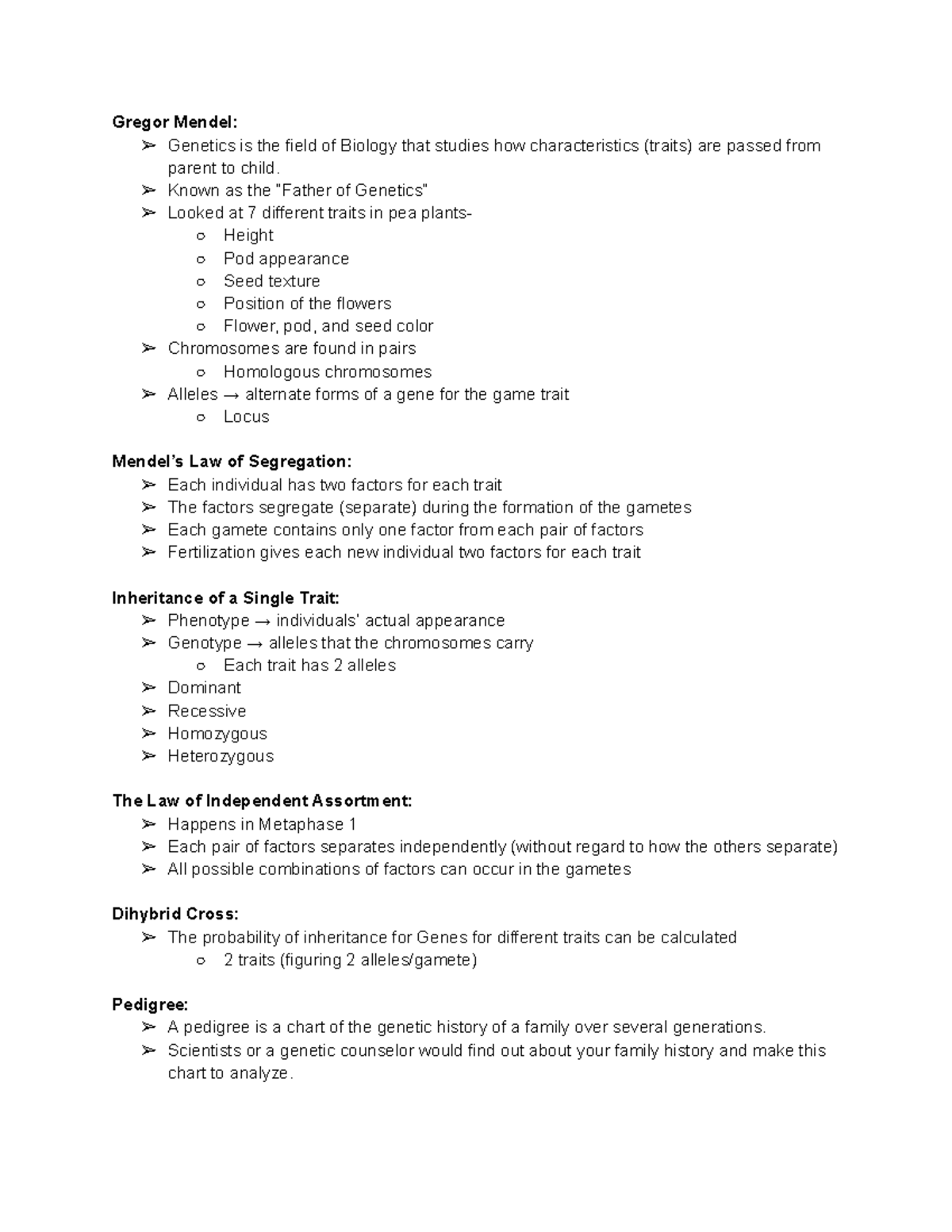 Intro to Bio Chap. 23 Patterns of Gene Inheritance - Gregor Mendel ...