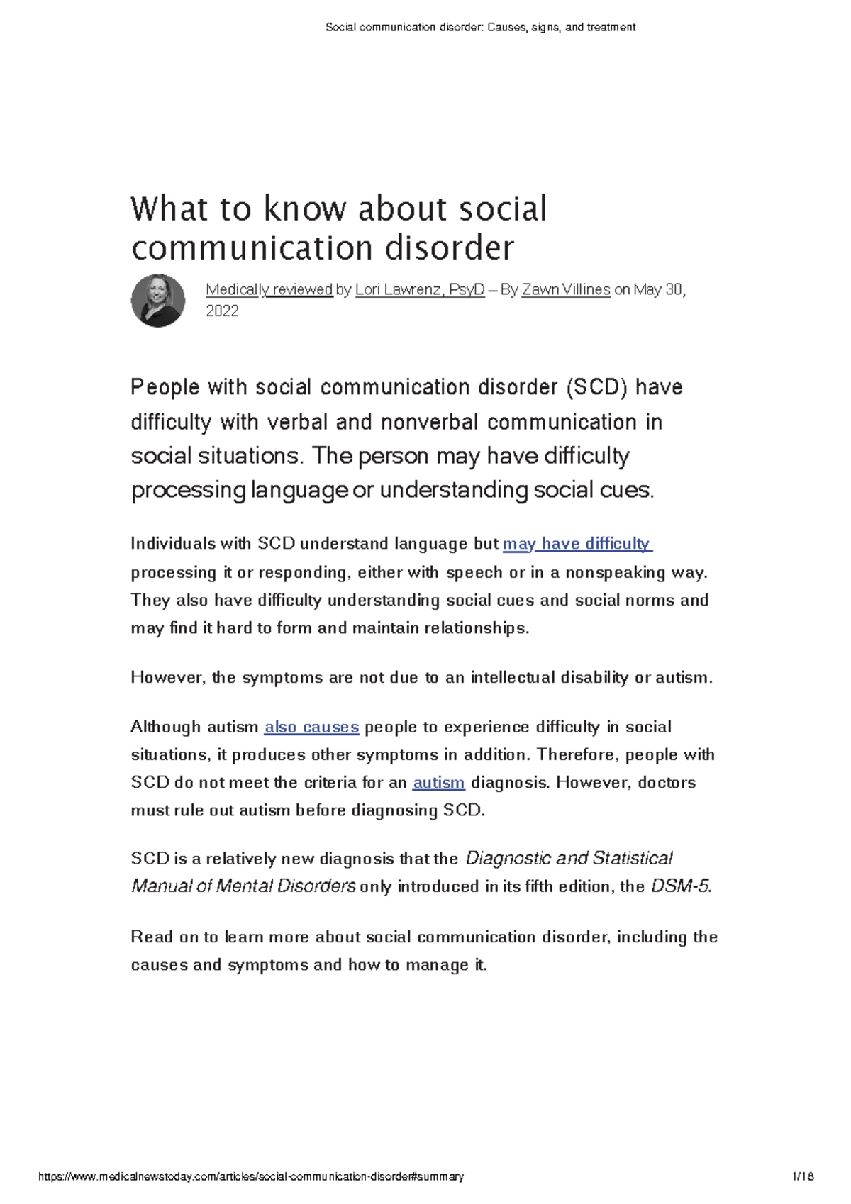 WHAT TO KNOW About Social Communication Disorder - What to know about ...