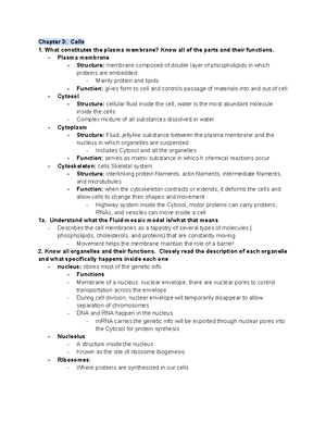 Chapter 5 study guide - Chapter 5: Cell Metabolism 1a. Be able to ...