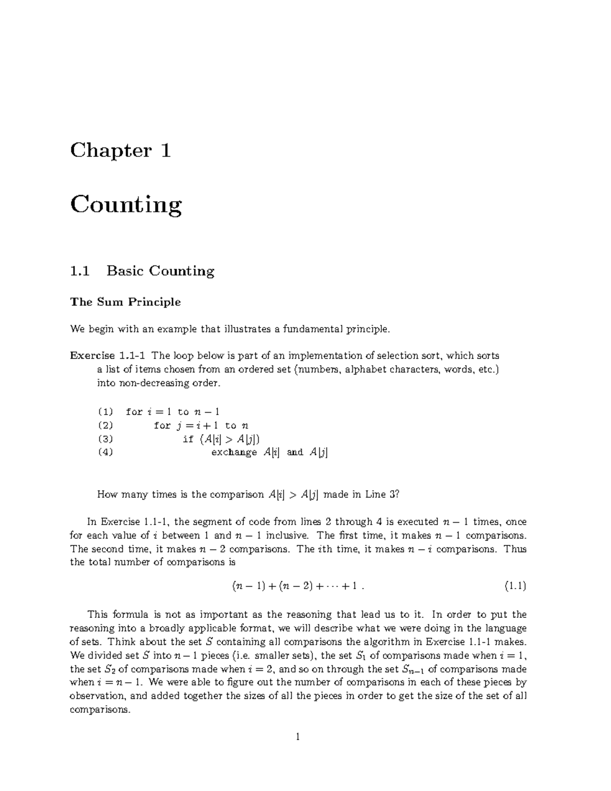Discrete-ch01 - Chapter 1 Counting 1 Basic Counting The Sum Principle ...