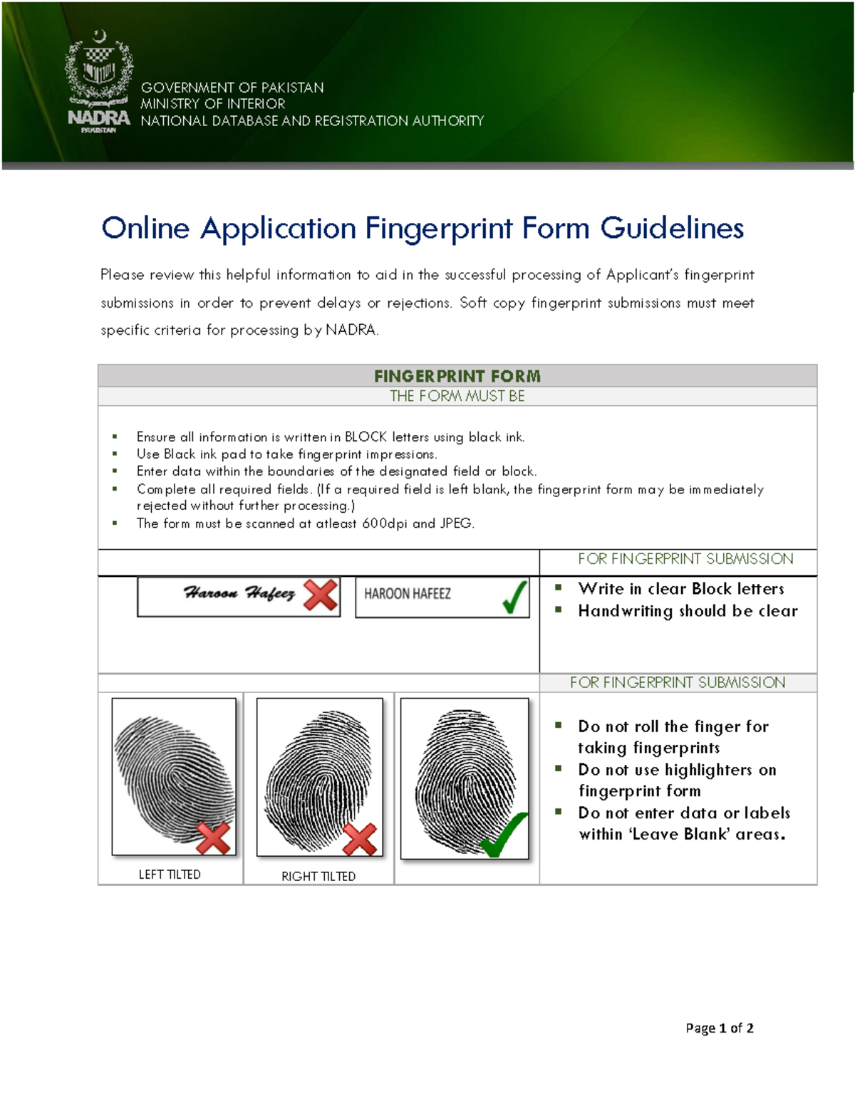 Fingerprint- Guide- Applicant - Page 1 of 2 Online Application ...