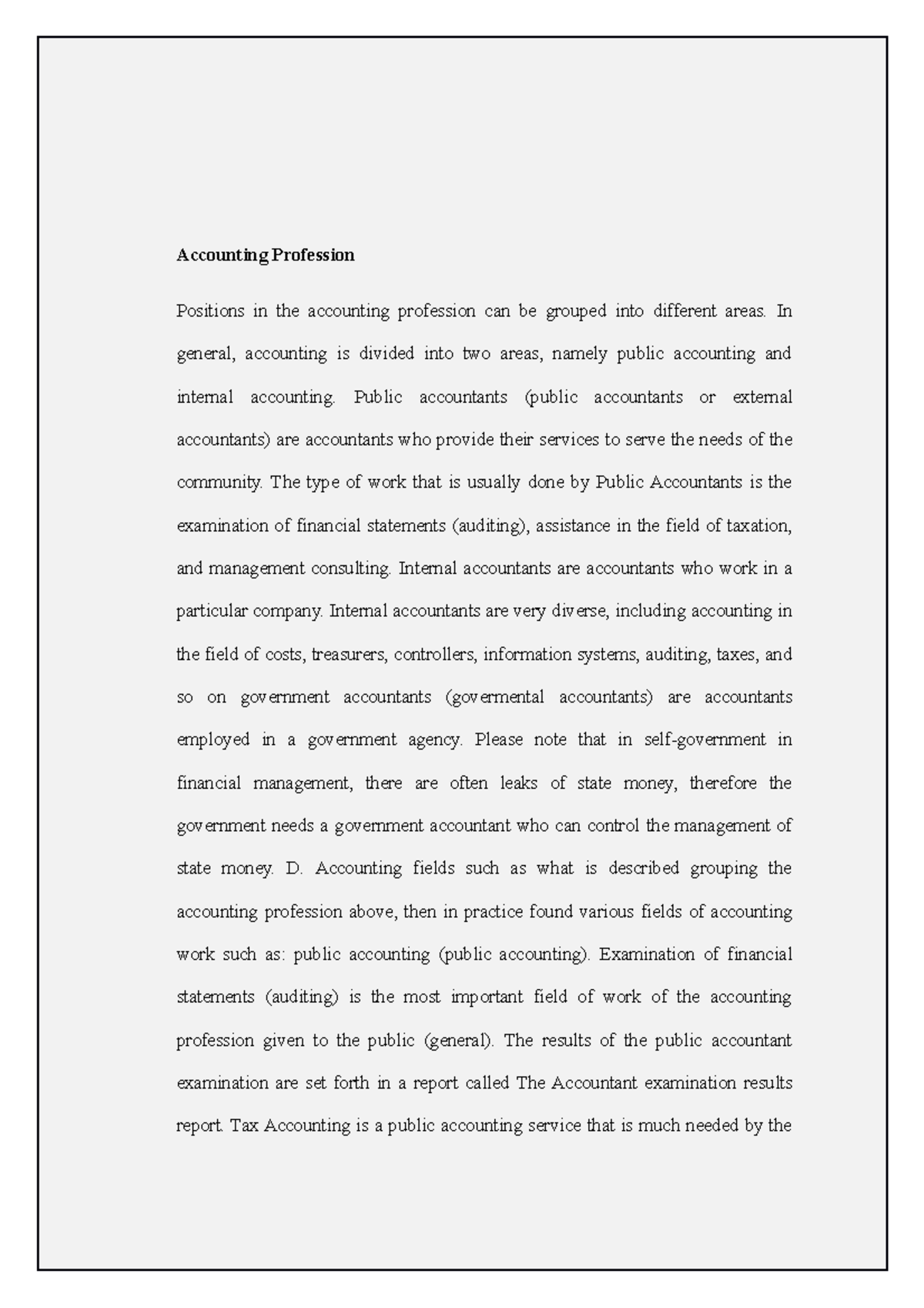 Documents Notes Accounting - Accounting Profession - Accounting ...