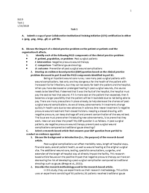 D223 UKM1 task 1 template - D223 – UKM1 – Performance Assessment 1 Put ...