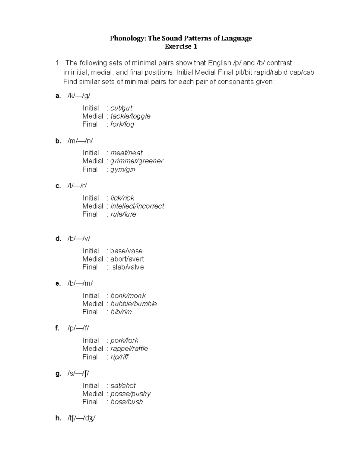 Special Topics in English Chapter 5 - Phonology - Phonology: The Sound ...