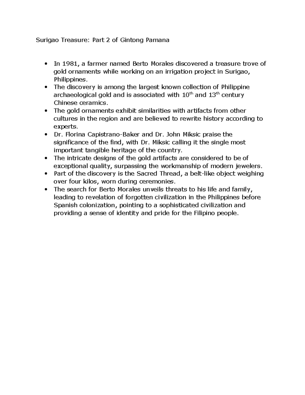 Surigao Treasure RPH - video summary - Surigao Treasure: Part 2 of ...