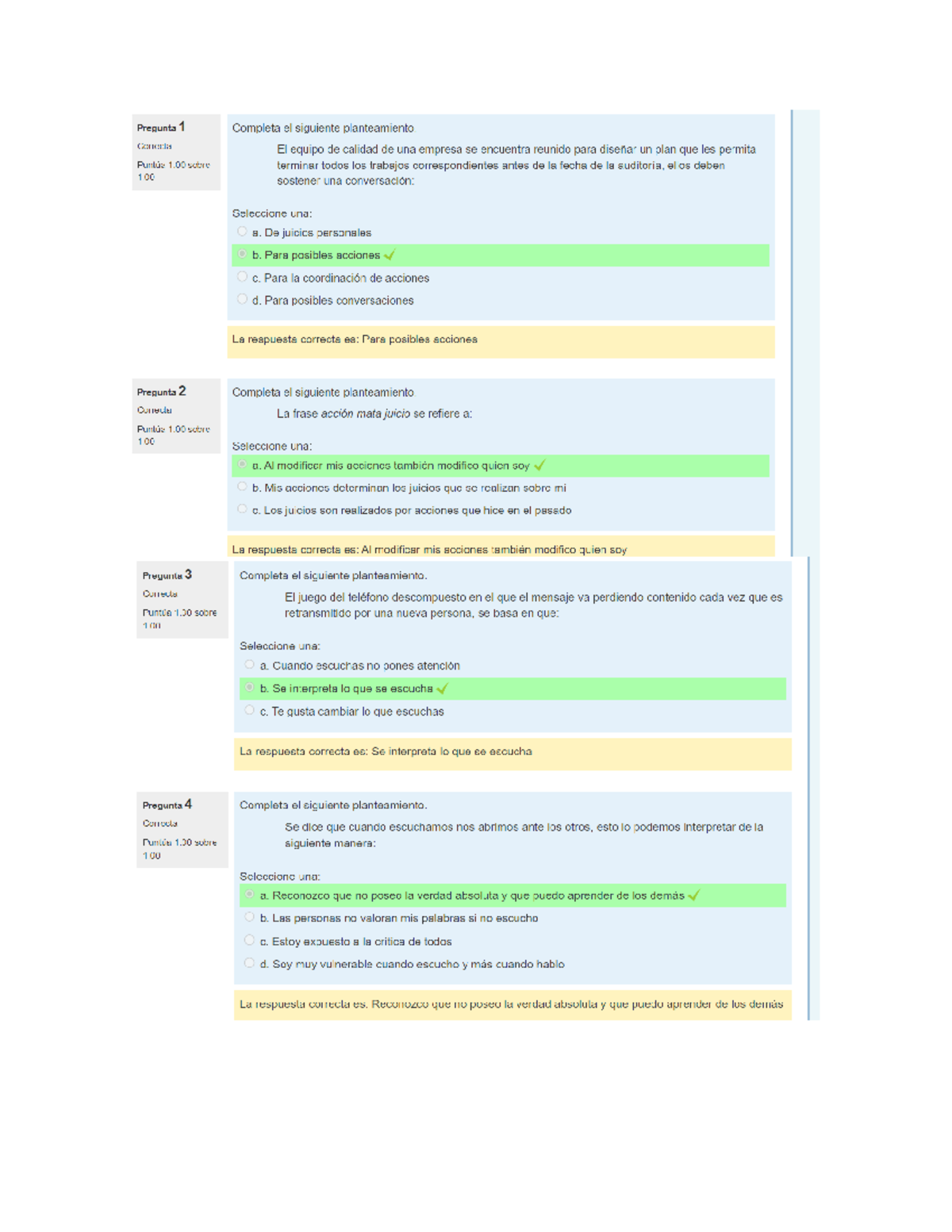 La escucha activa y comunicación efectiva - taller de comunicacion efectiva - Studocu