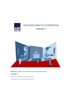 Actividad Práctica Sumativa - Semana 7 - Luis Cheuquenao - EVALUACION SUMATIVA FINAL UNIDAD 3 ...