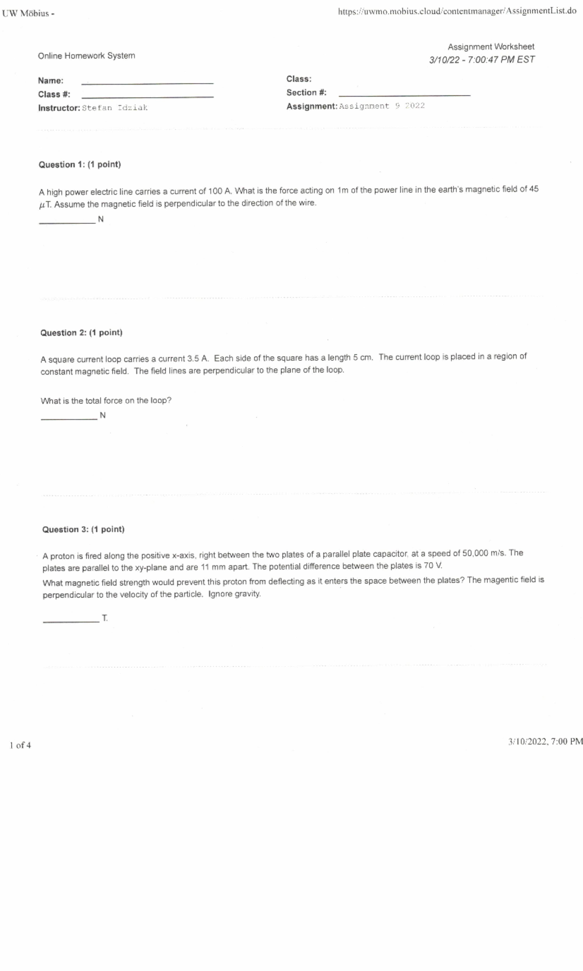 Assignment 9 solutions - Chem 1Aa3 - Studocu