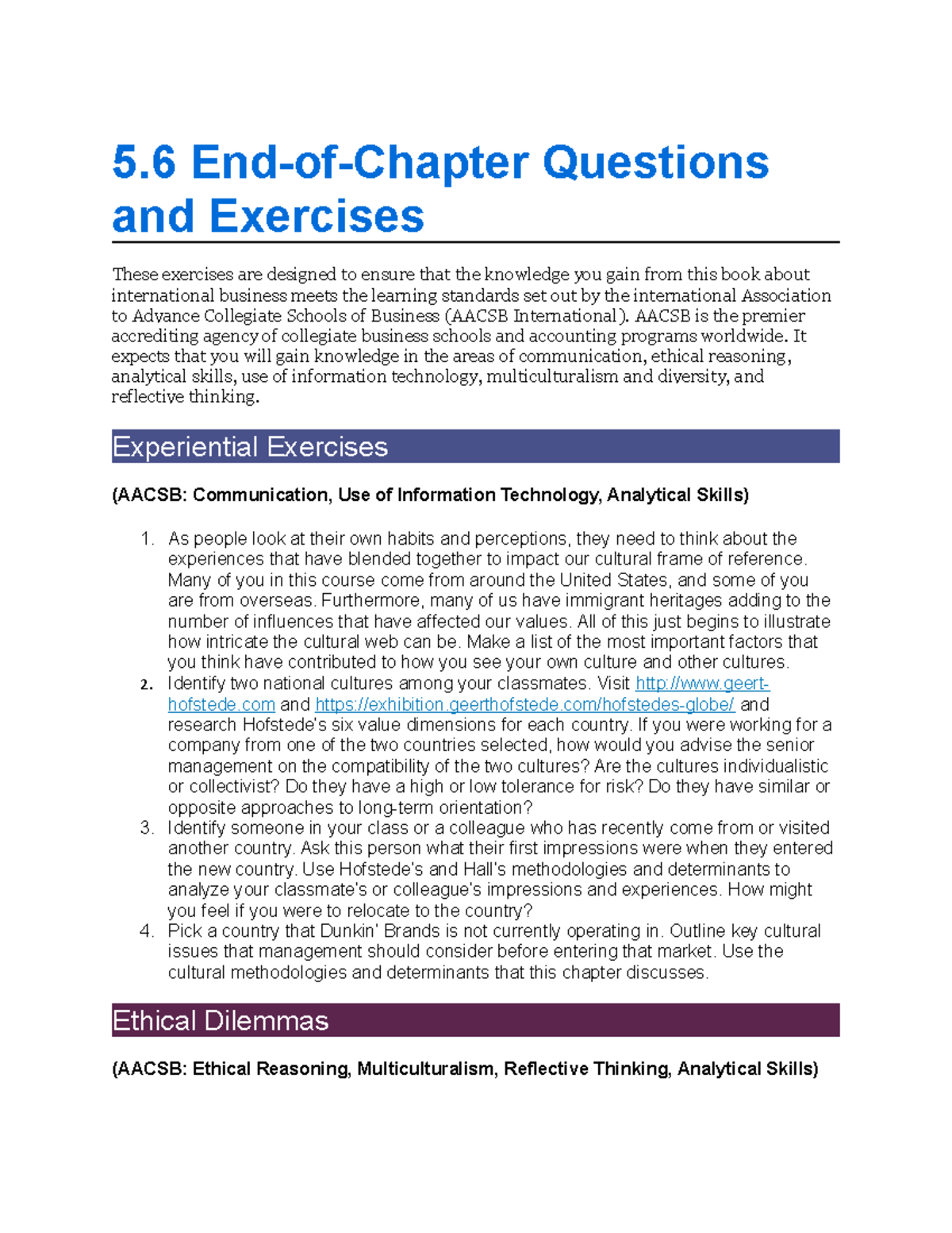 CH5 Conclusion - IB - 5 End-of-Chapter Questions and Exercises These exercises are designed to ...
