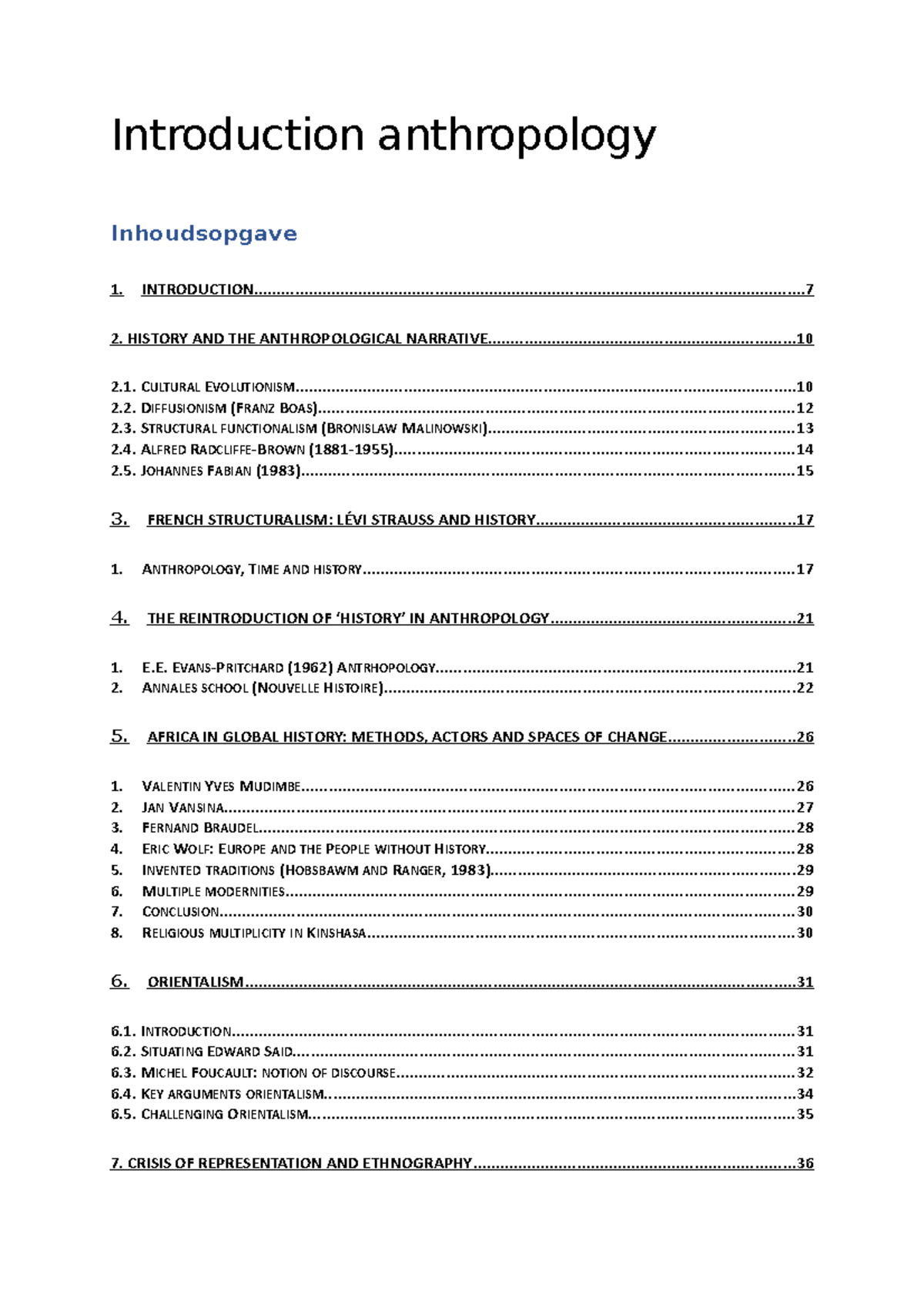 Introduction anthropology - Introduction anthropology - Studocu