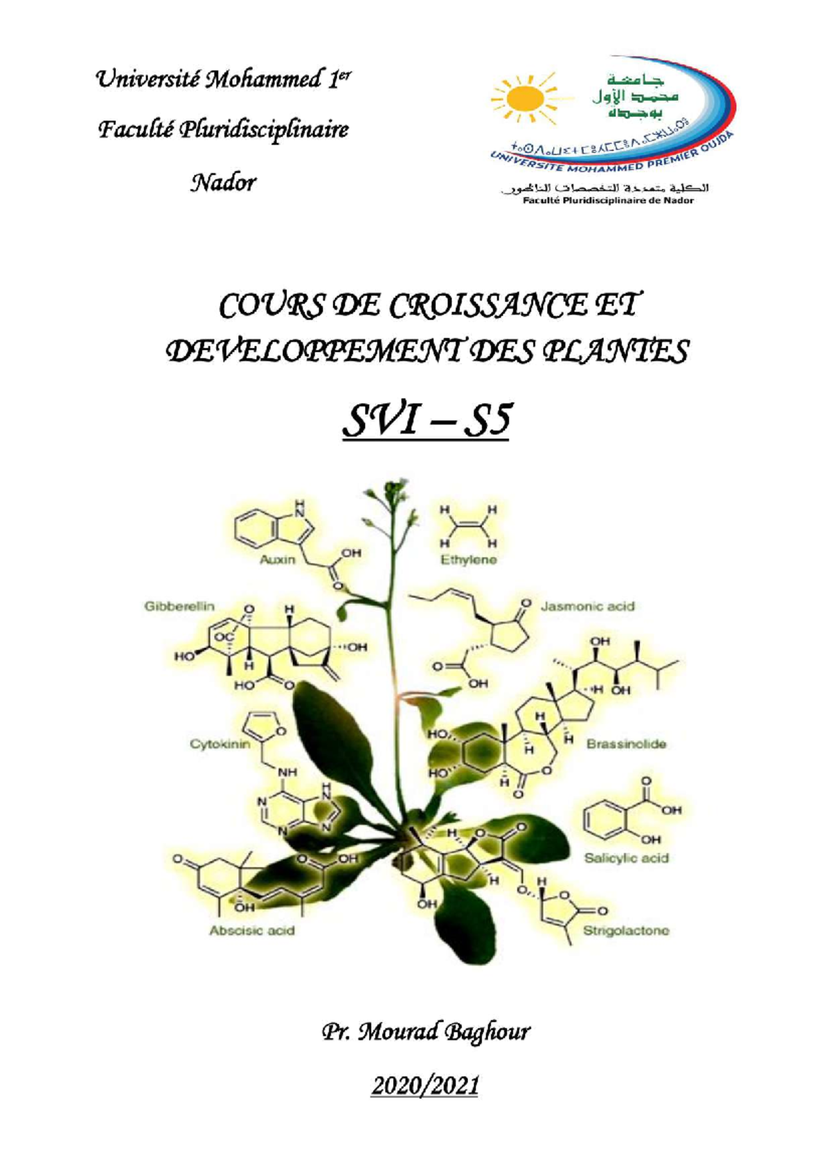 Cours Croissance des Plantes - Sciences de la vie - Studocu