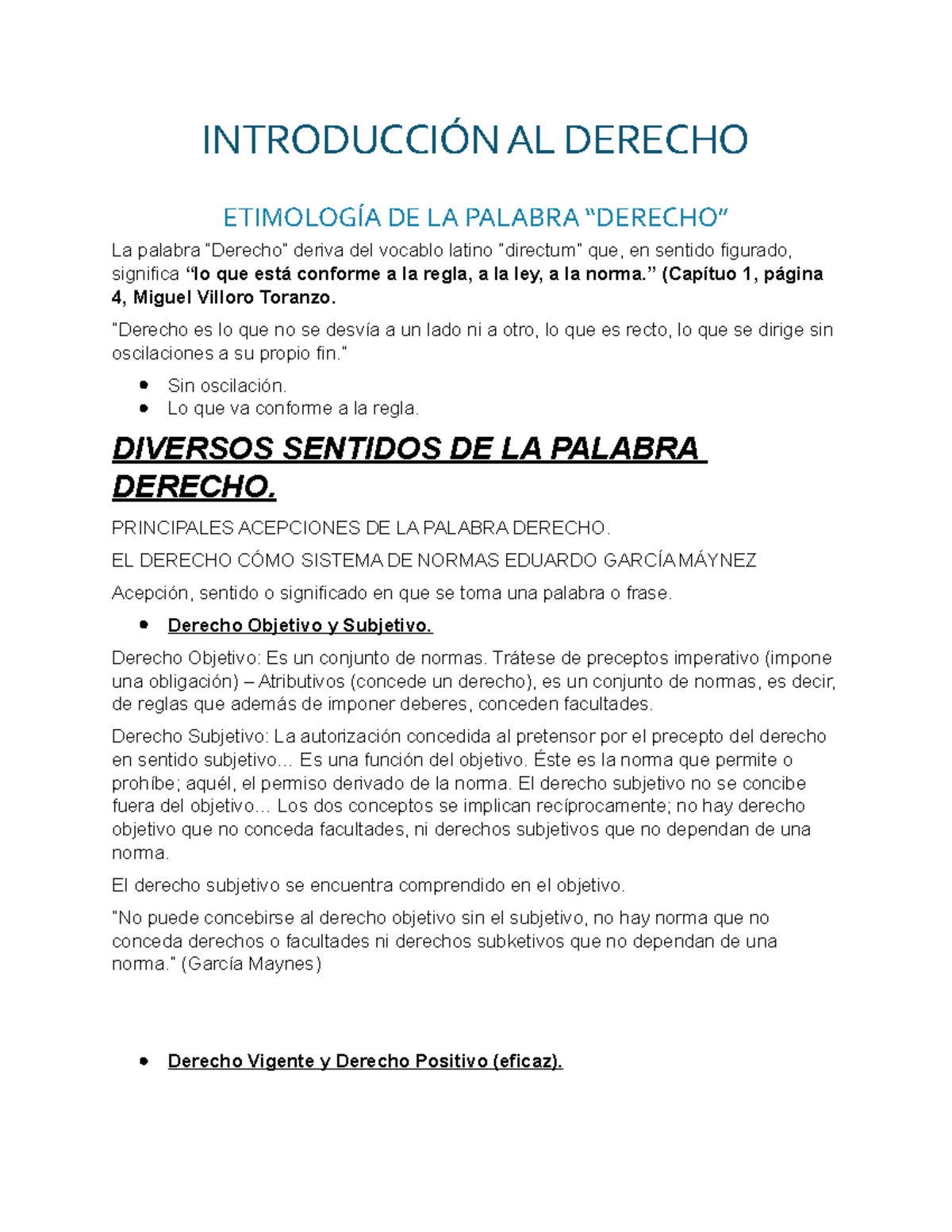 Etimología DE LA Palabra Derecho - INTRODUCCIÓN AL DERECHO ETIMOLOGÍA ...
