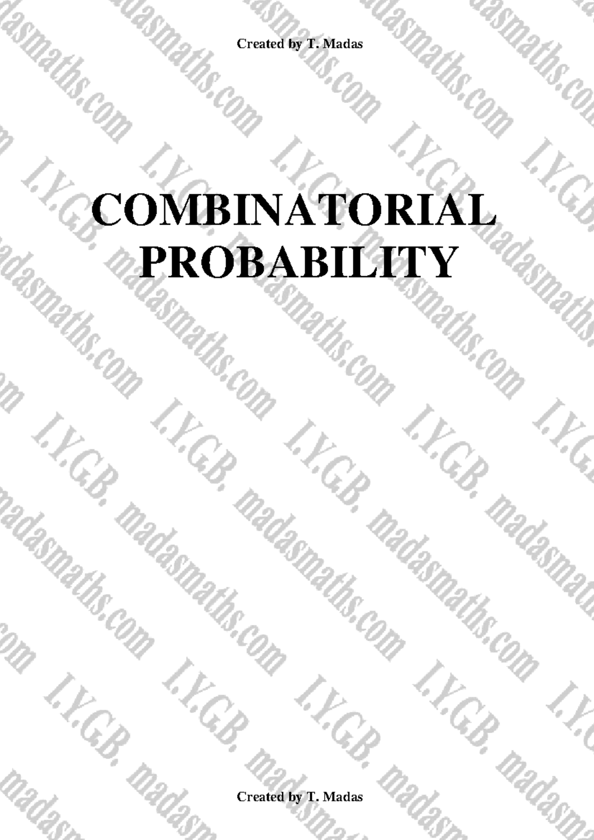 Combinations and permutations - COMBINATORIAL PROBABILITY Question 1 (**+) The Oakwood Jogging ...