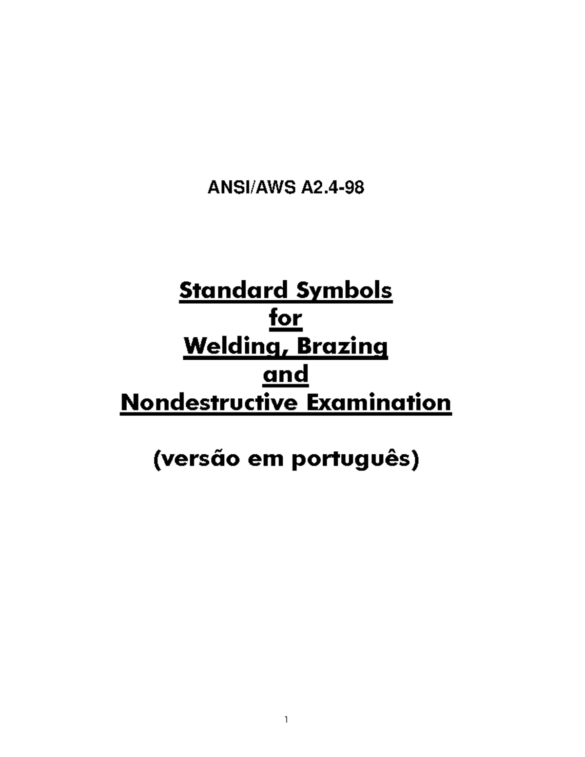 Pdfcoffee - wewew - ANSI/AWS A2- - Studocu