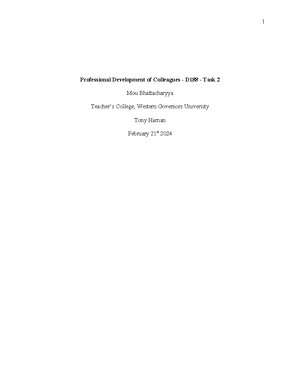 WGU Writing The Literature Review D180 Task 3 - Writing The Literature ...