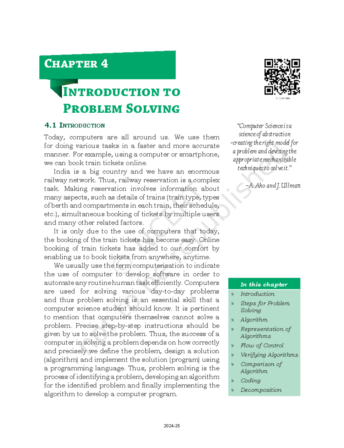 Introduction to IP - “Computer Science is a science of abstraction ...