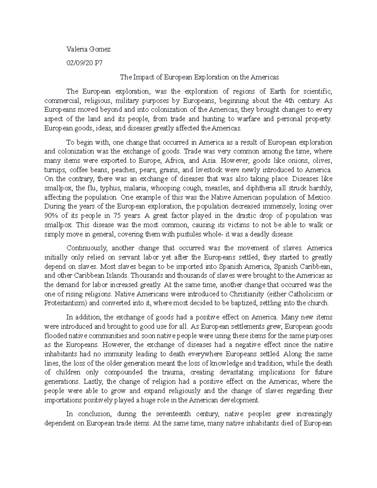 Essay Cosgrove - notes - Valeria Gomez 02/09/20 P The Impact of ...