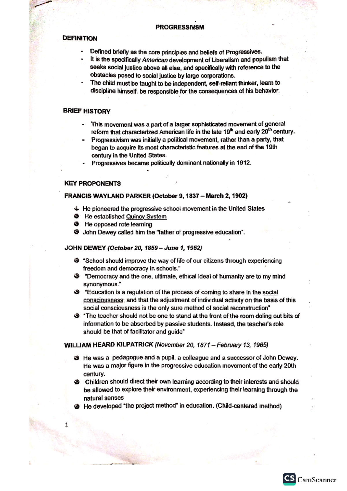 Progressivism, Its Definition and Contents - BSED Social Studies ...