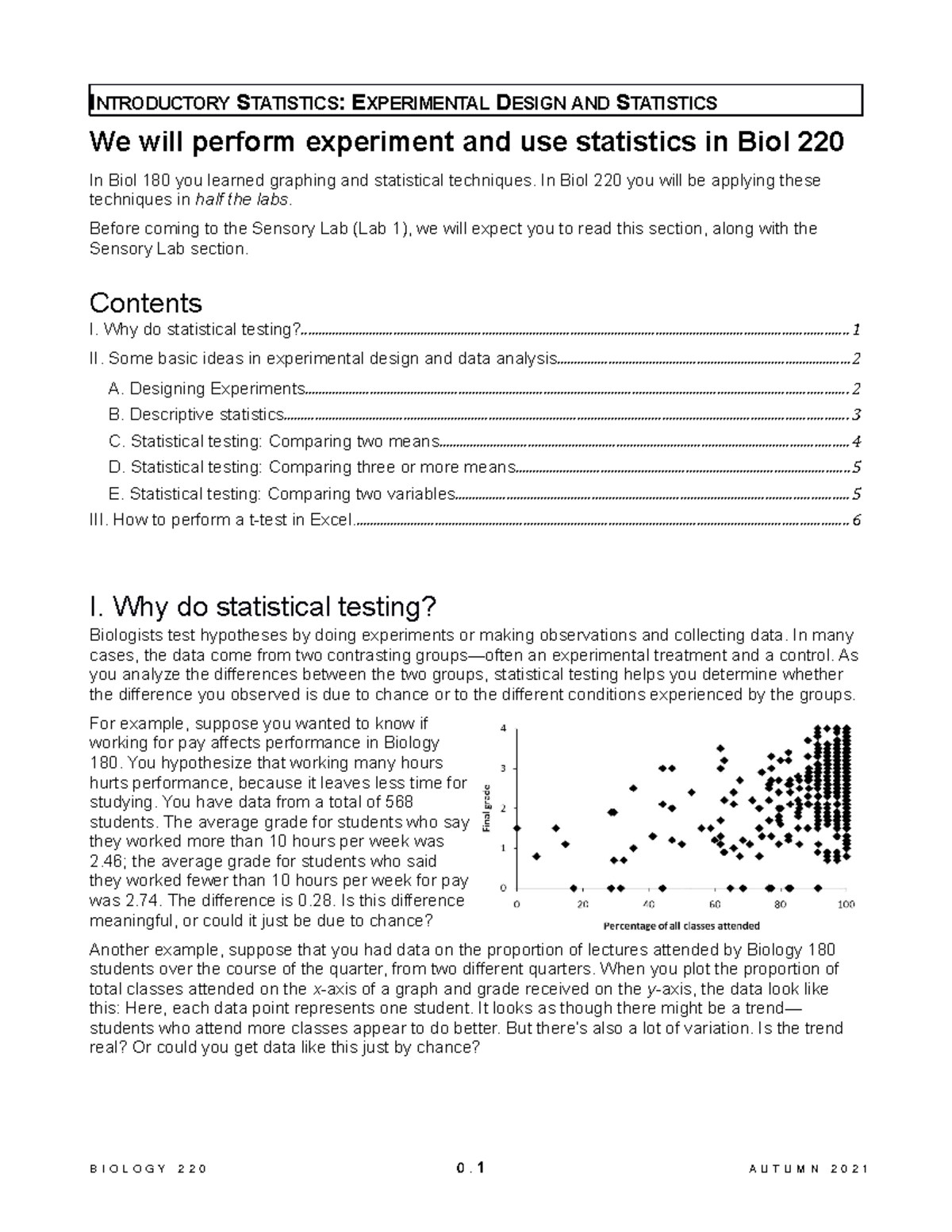0 Stats and Exp Des Aut21 - INTRODUCTORY STATISTICS: EXPERIMENTAL ...