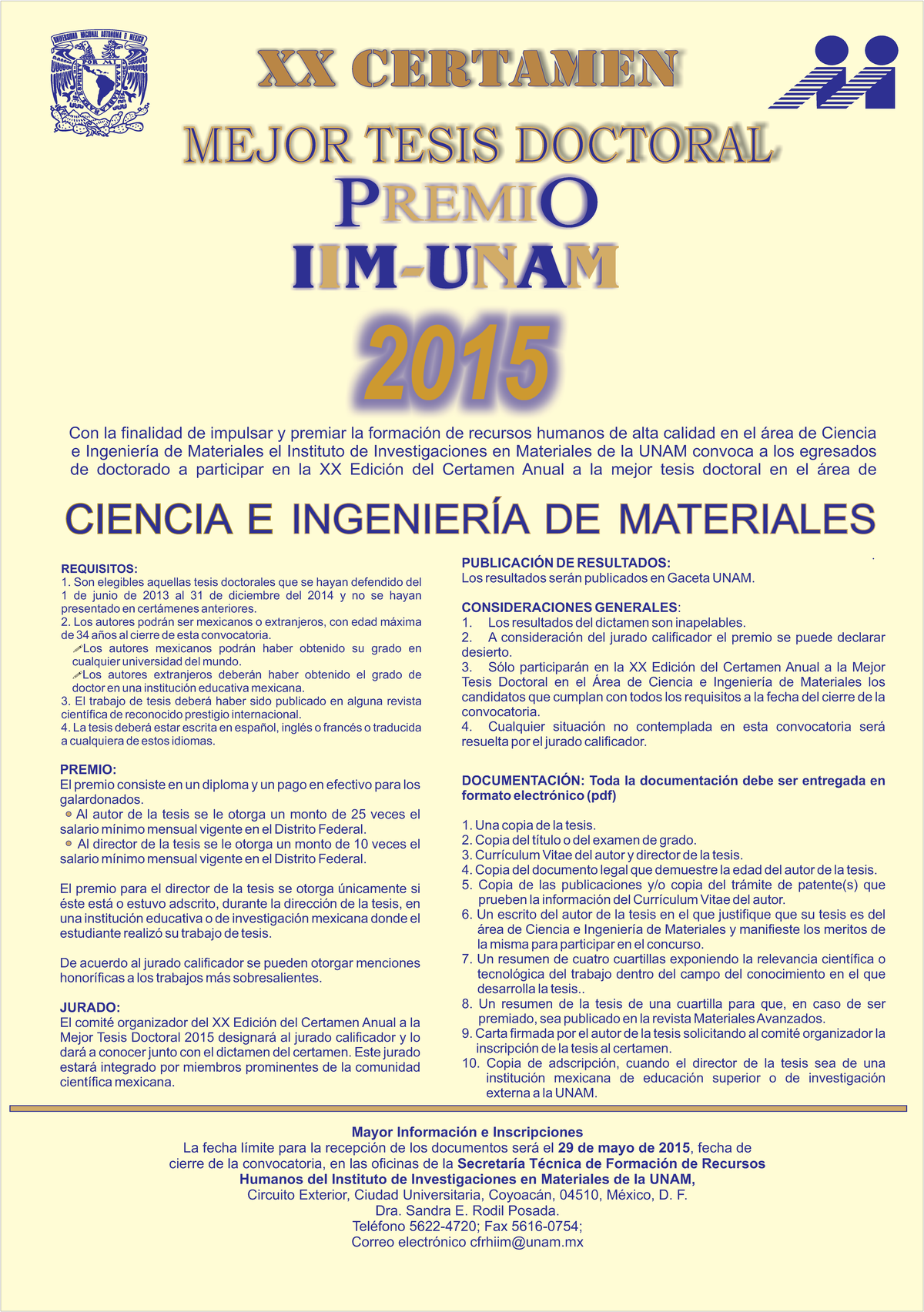 Premio IIM UNAM 15 - Abstract Giambastiani UNAM 2024 - CIENCIA ECIENCIA ...