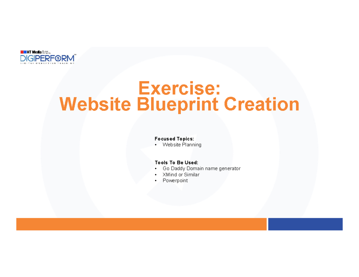 M104 Exercise 2 Website Blueprint Creation - Exercise: Website Blueprint Creation Focused Topics ...