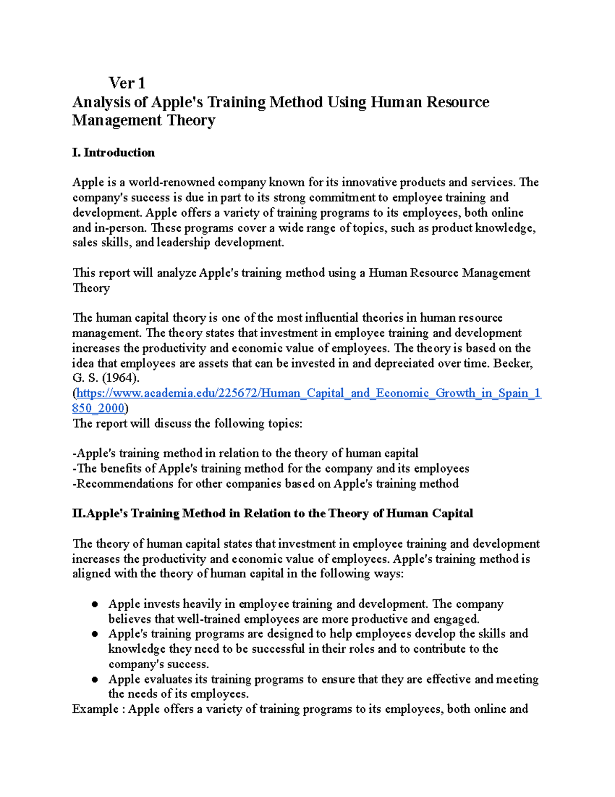 The Apple Training Method - Ver 1 Analysis of Apple's Training Method ...