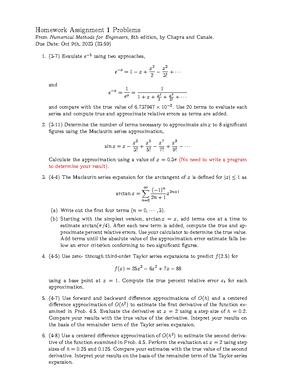 Note 1 1 NA Examples - lecture note - Numerical Analysis Note 1-1: NA ...