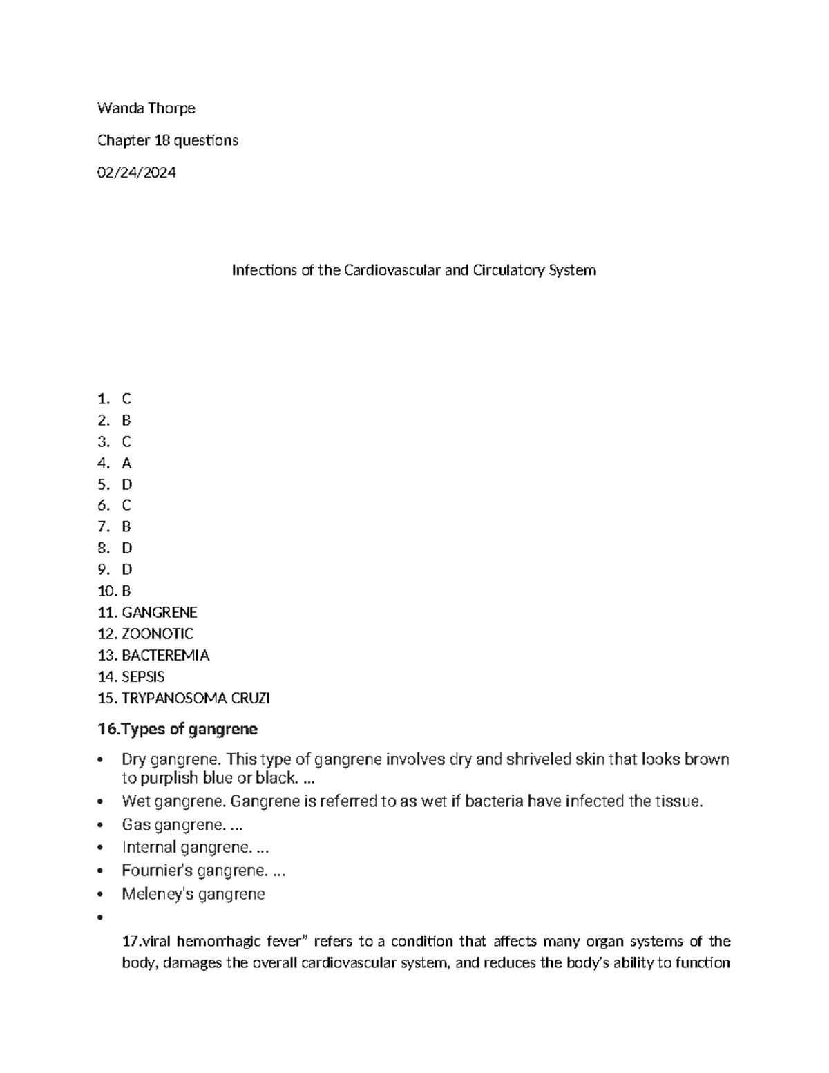 Chapter 18 question Answered - Wanda Thorpe Chapter 18 questions 02/24 ...