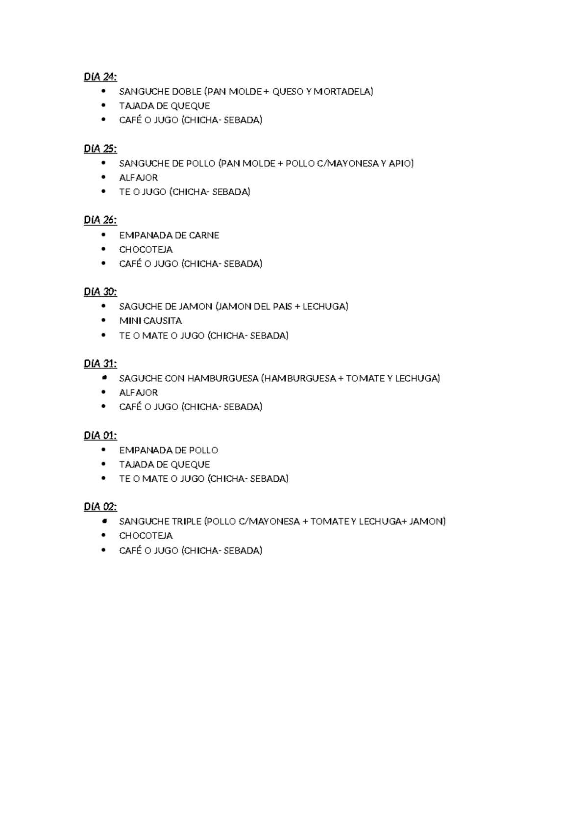 MENU Break - NIGUNA - DIA 24: SANGUCHE DOBLE (PAN MOLDE + QUESO Y ...