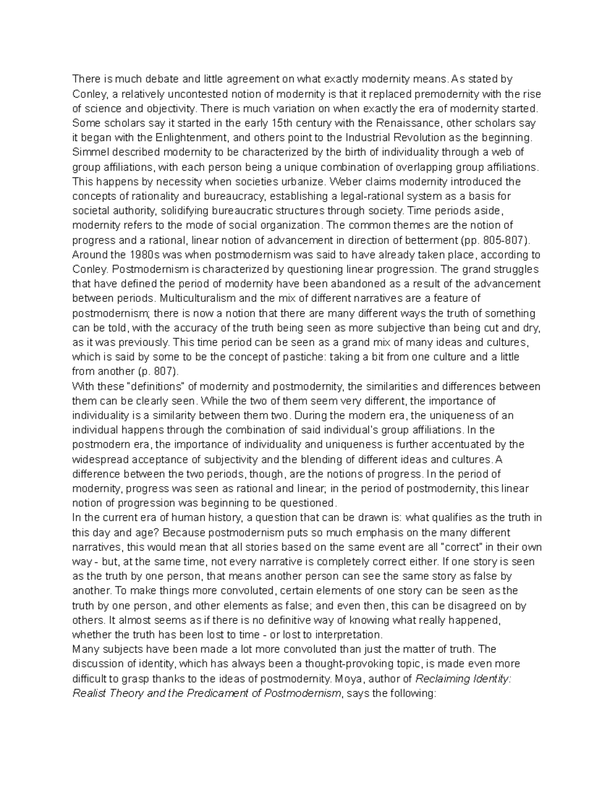 ( Sociology) Unit 7 DQ2 - There is much debate and little agreement on ...