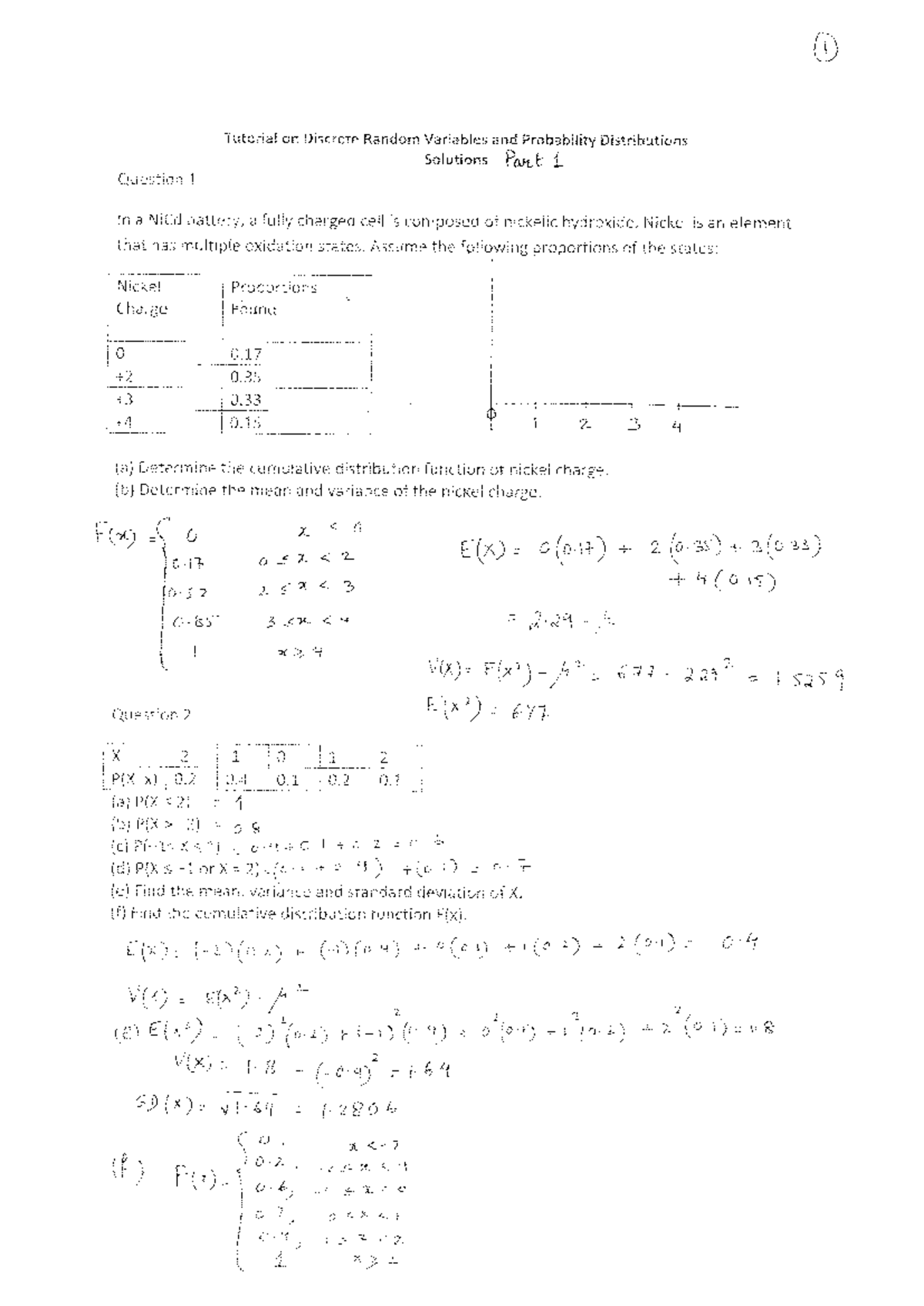 Ch2+Discrete+Distribution+Tutorial+solutions - CIVN2010 - Studocu