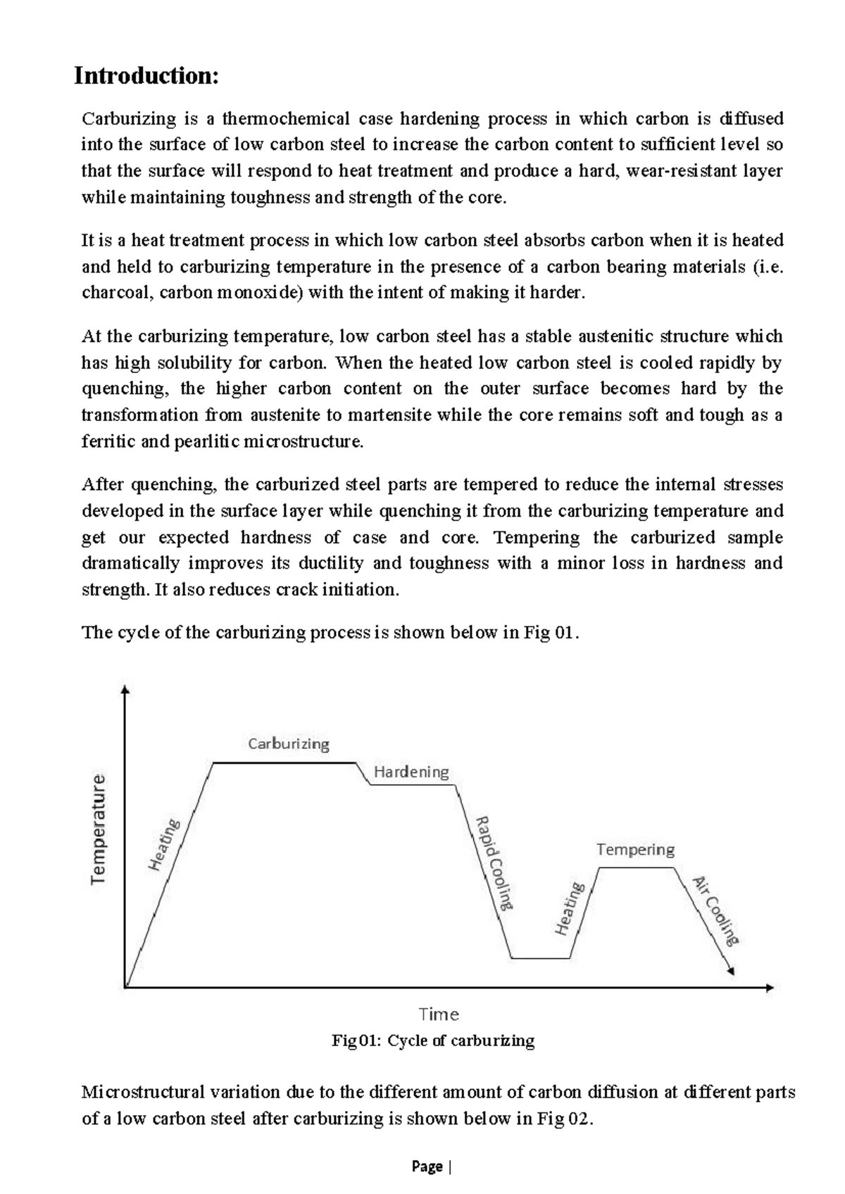 Exp 4 - Carburizing of a Mild Steel Sample - Introduction: Carburizing ...