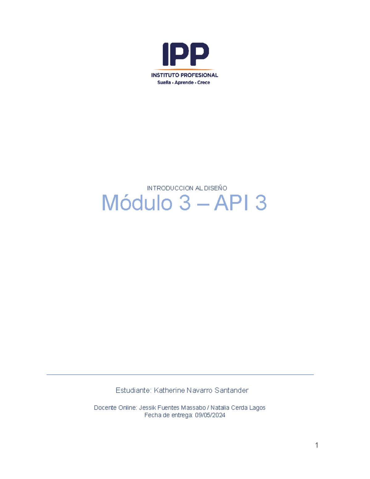 API3 Navarro - api3 introduccion al diseño - INTRODUCCION AL DISEÑO Módulo 3 – API 3 Estudiante ...