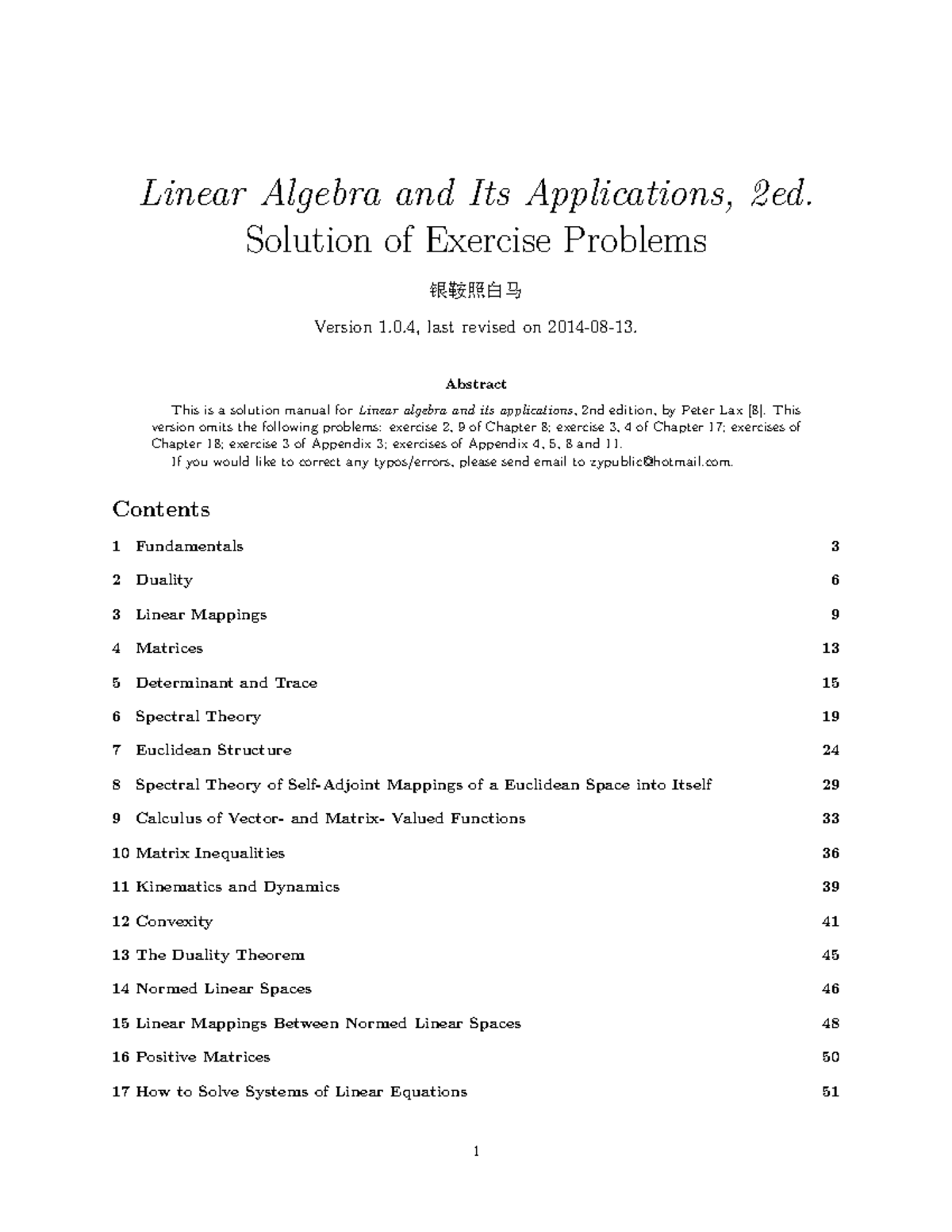 236899461 Solution Manual Linear Algebra and Its Applications 2ed ...