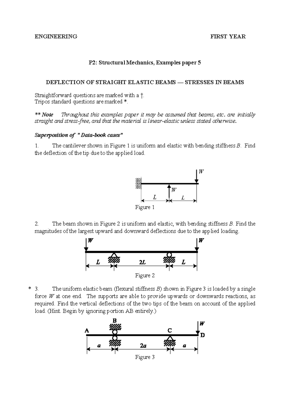 1P2 5 examples 5 - notes - ENGINEERING FIRST YEAR P2: Structural ...