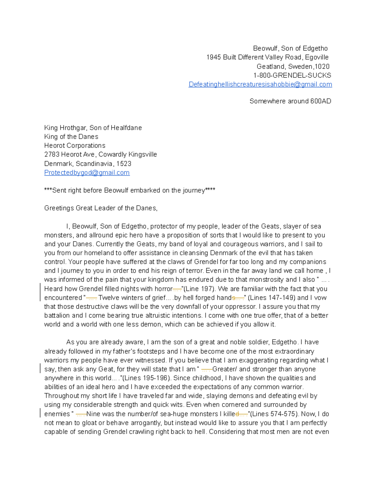 Hifsa Latif - Beowulf Cover Letter - Template and Example Attached ...