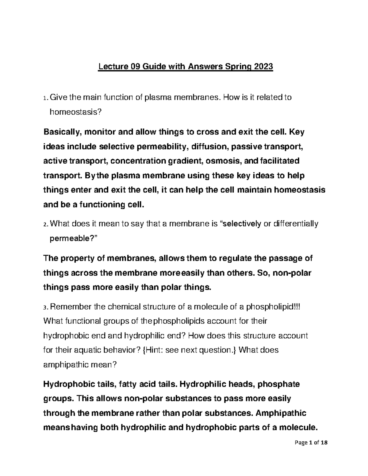 Exam 2 study guides Answers Spring 2023 - Lecture 09 Guide with Answers ...