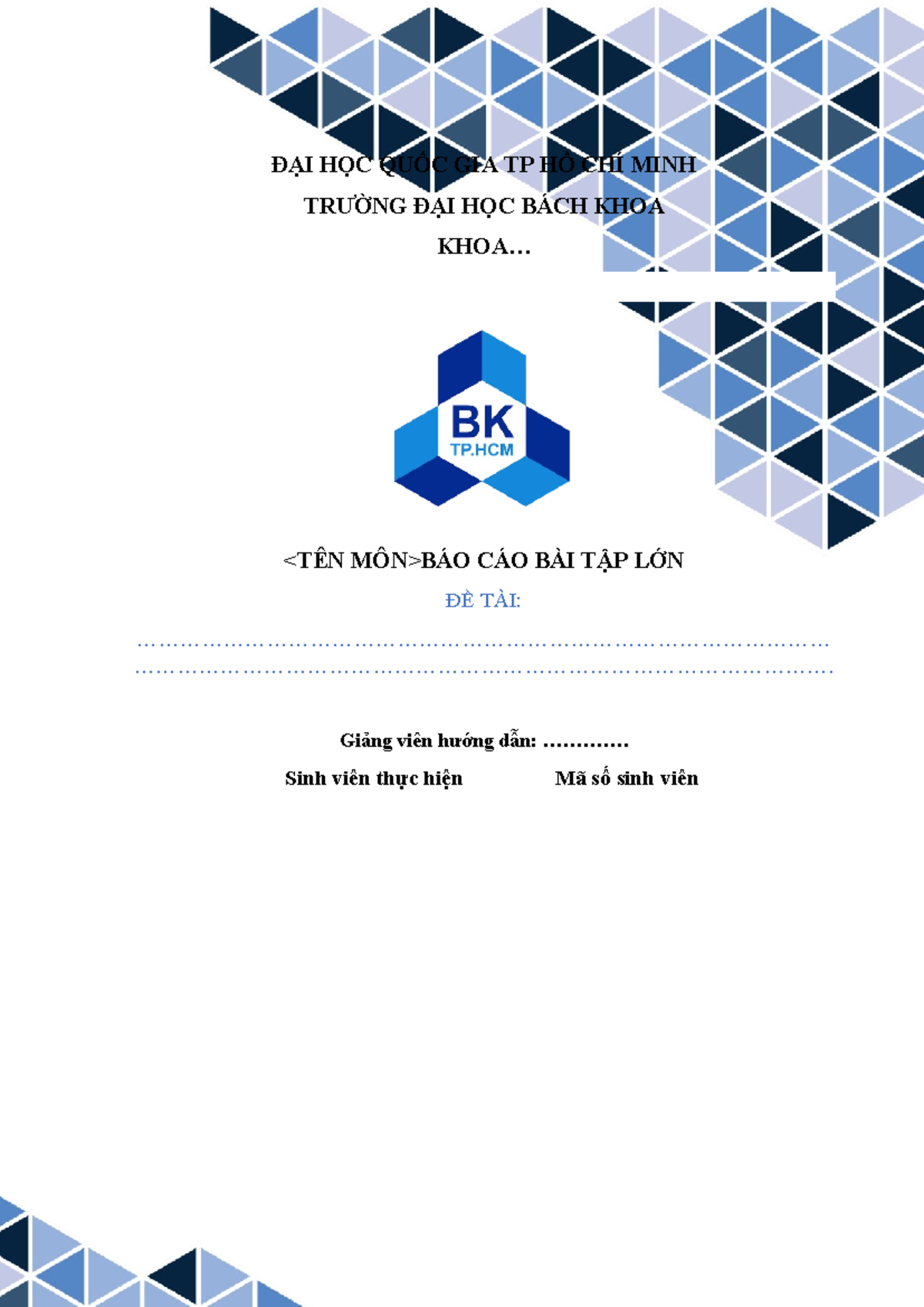 CDTC-BIA-04 - .......... - Giải tích 2 - ĐẠI HỌC QUỐC GIA TP HỒ CHÍ MINH TRƯỜNG ĐẠI HỌC BÁCH ...