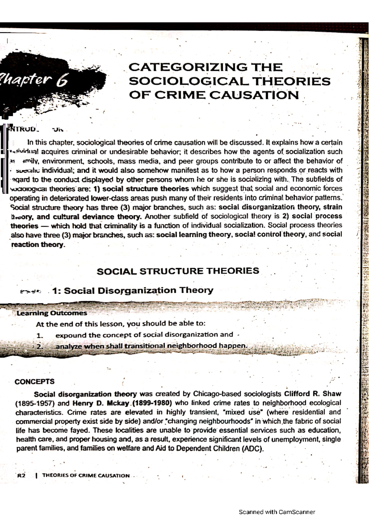 Sociological Theories Part 1 - CATEGORIZING THE ?hapter G SOCIOLOGICAL ...