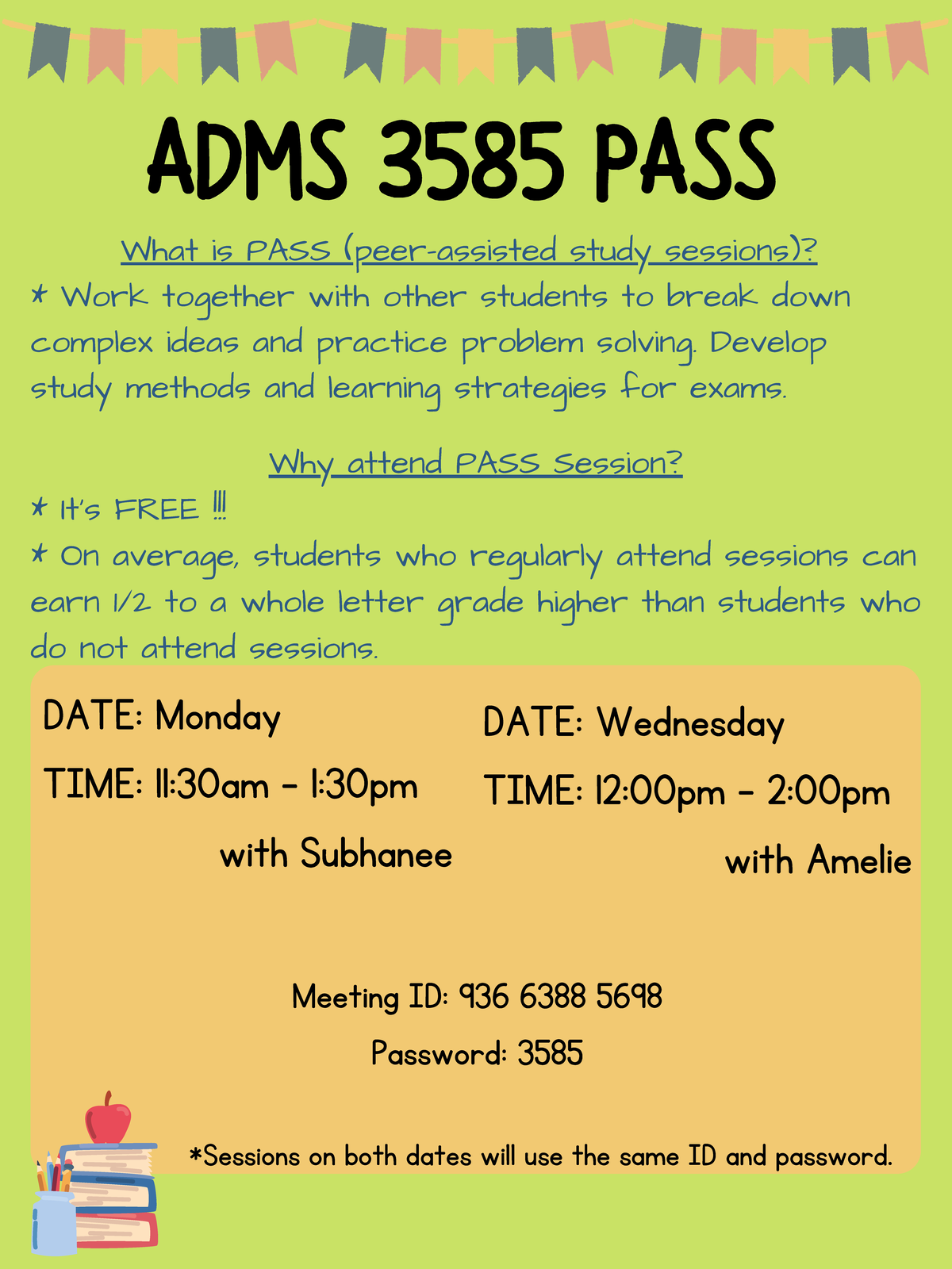 ADMS 3585 PASS session poster - ADMS 3585 PASS DATE: Monday TIME: 11 ...
