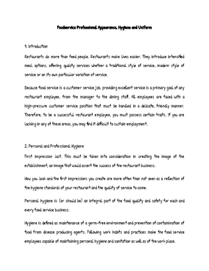 Serving the Orders - Providing Table Service - Unit 4: Serving the ...