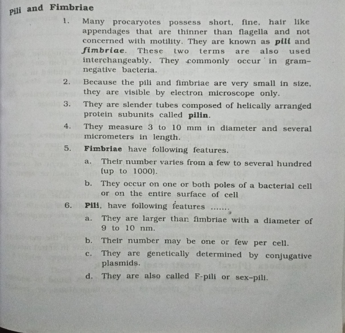 Pili and Fimbriae - Pili and Fimbriae Many procaryotes possess short ...