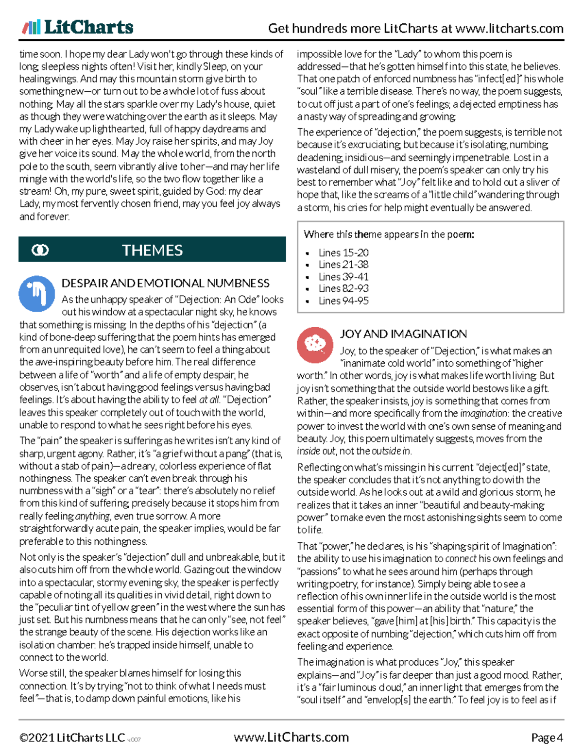 Lit Charts-dejection-an-ode 4 - time soon. I hope my dear Lady won't go ...