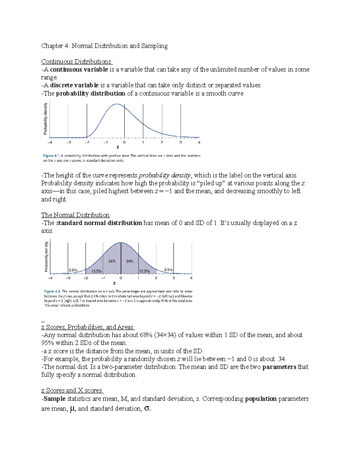 3290 textbook chapter 4 - Chapter 4: Normal Distribution and Sampling ...