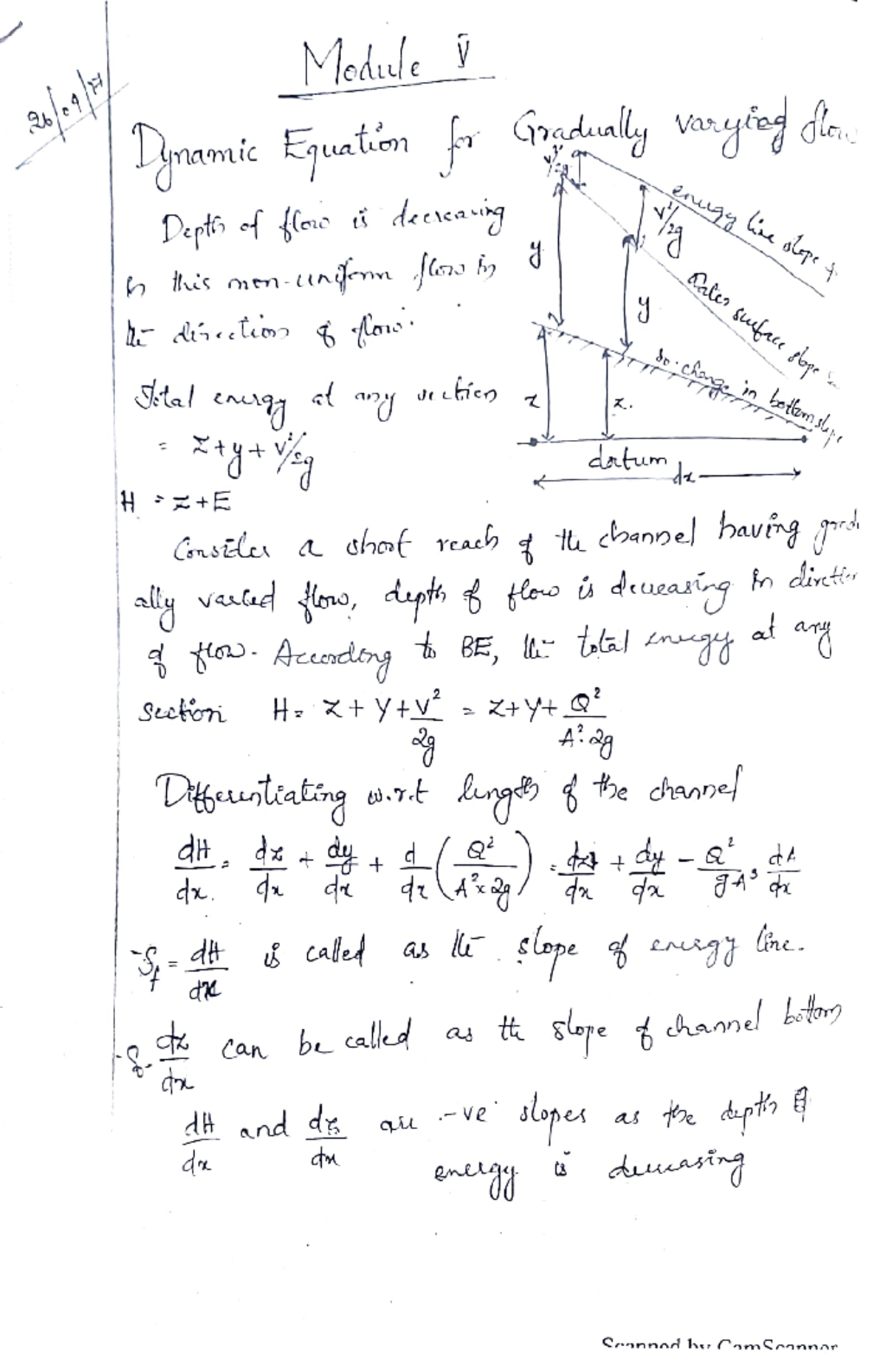 Dynamic equation of gradually varied flow - Typamnie Eyuatin f nadinly ...