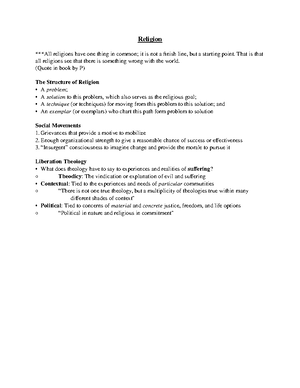 World Relgions Notes - Study guide for REST 102 with David Kline ...