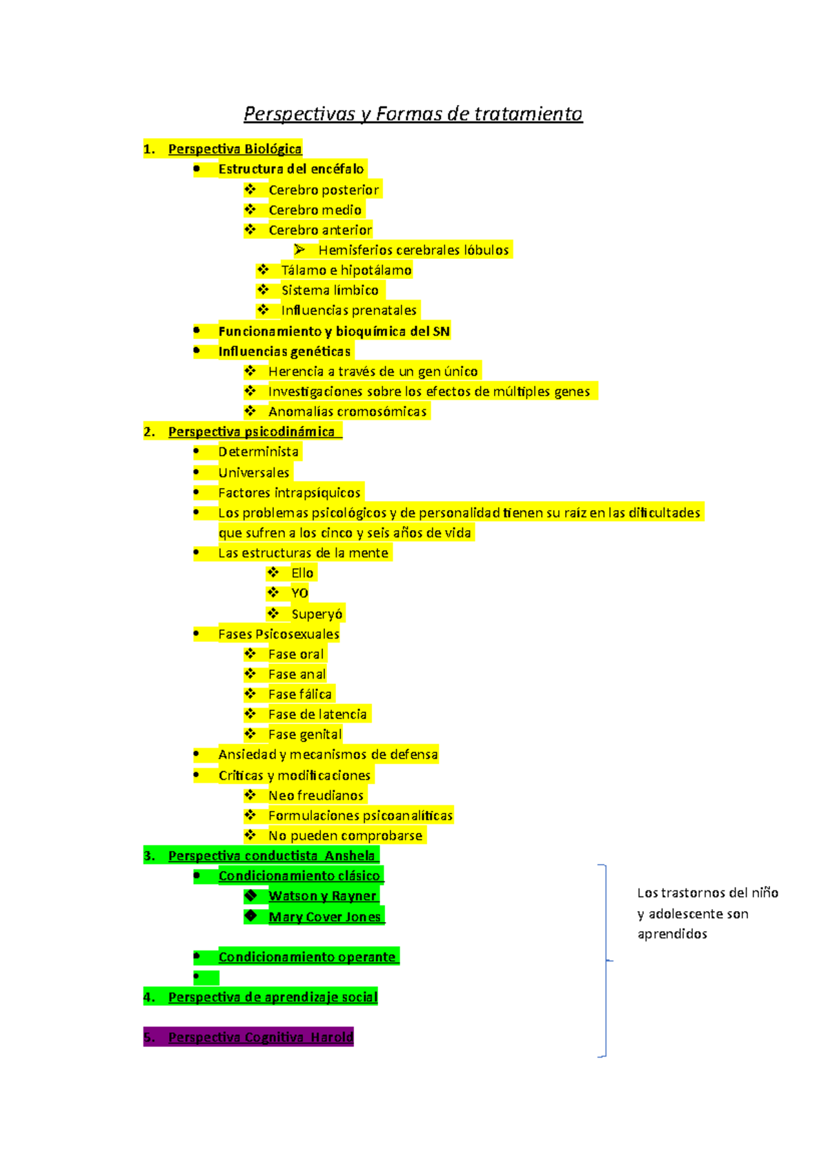 Perspectivas y Formas de tratamiento - Perspectivas y Formas de ...